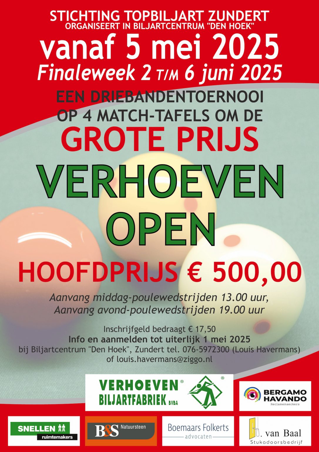 Verhoeven Open - Bier- en Eetcafé Den Hoek